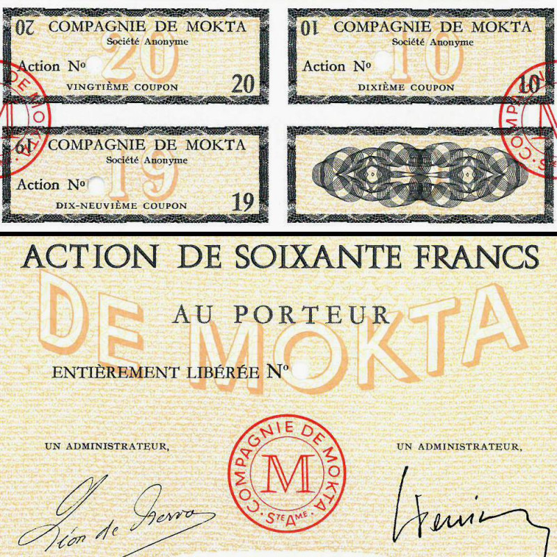 Algérie - Compagnie de Mokta - 60 francs - 1966 - Spécimen - SUP+