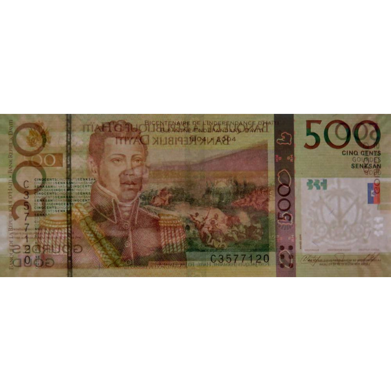 Haïti - Pick 277c - 500 gourdes - Série C - 2008 - Commémoratif - Etat ...